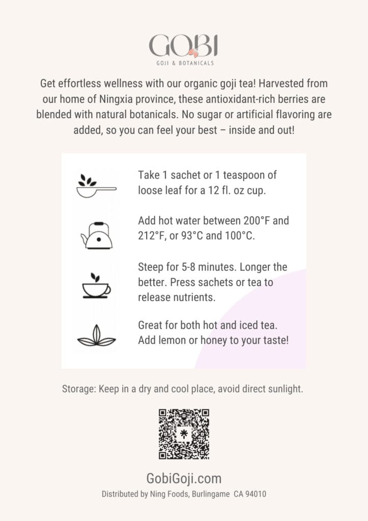 Glowing Rose Herbal Tea | Gobi Goji | For A More Radiant You