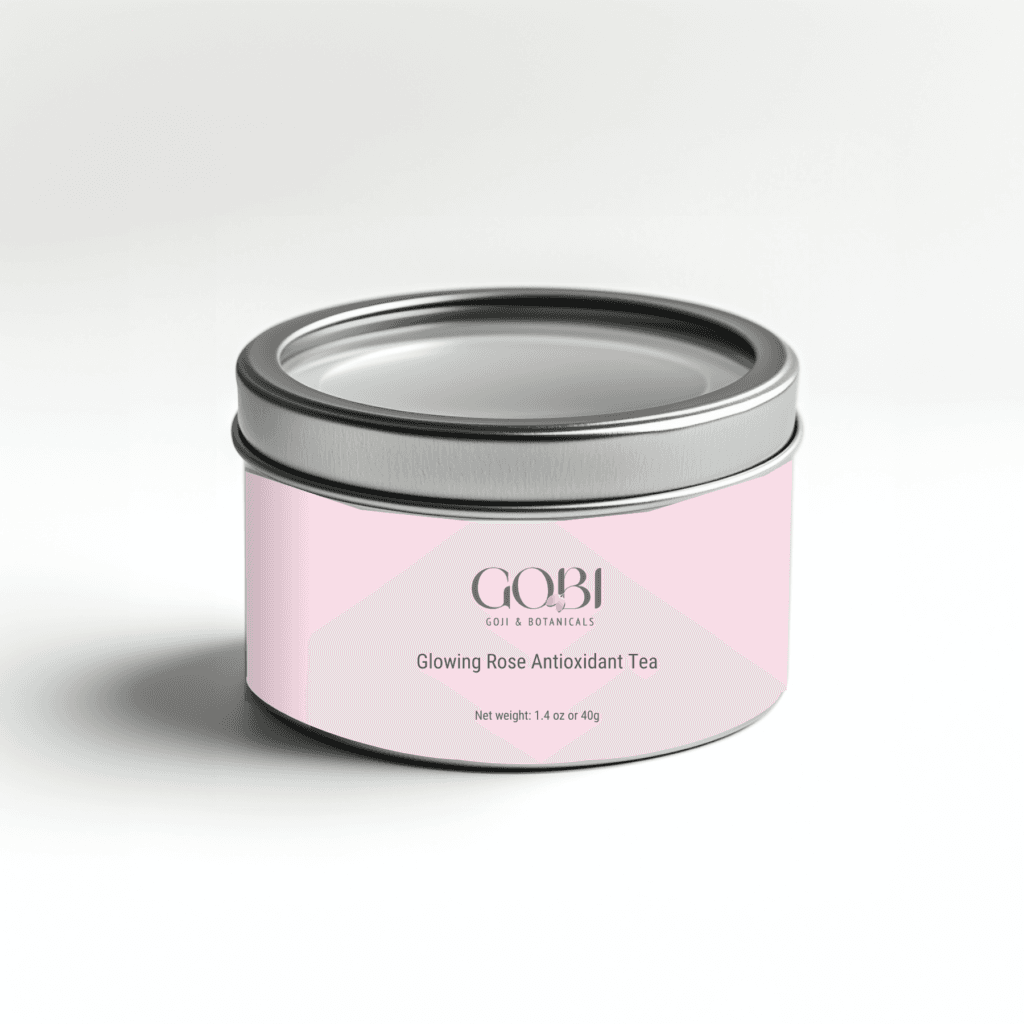 Glowing Rose Herbal Tea | Gobi Goji | For A More Radiant You